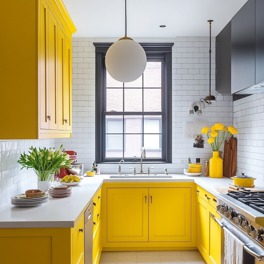 20 Best Yellow Kitchen Cabinets Ideas