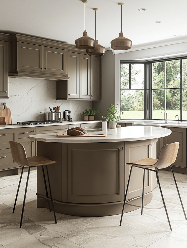 10 Elegant Taupe Kitchen Cabinet Ideas