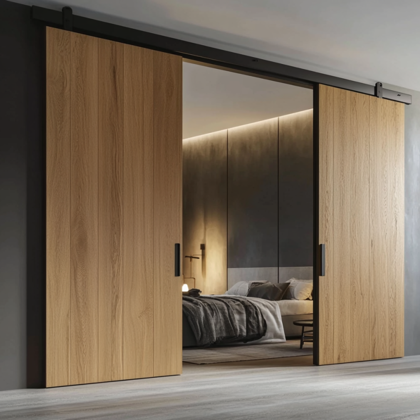 Transform Your Bedroom with These Stunning Wooden Sliding Door Ideas ...
